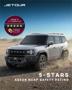 JETOUR T2 Raih Lima Bintang ASEAN NCAP
